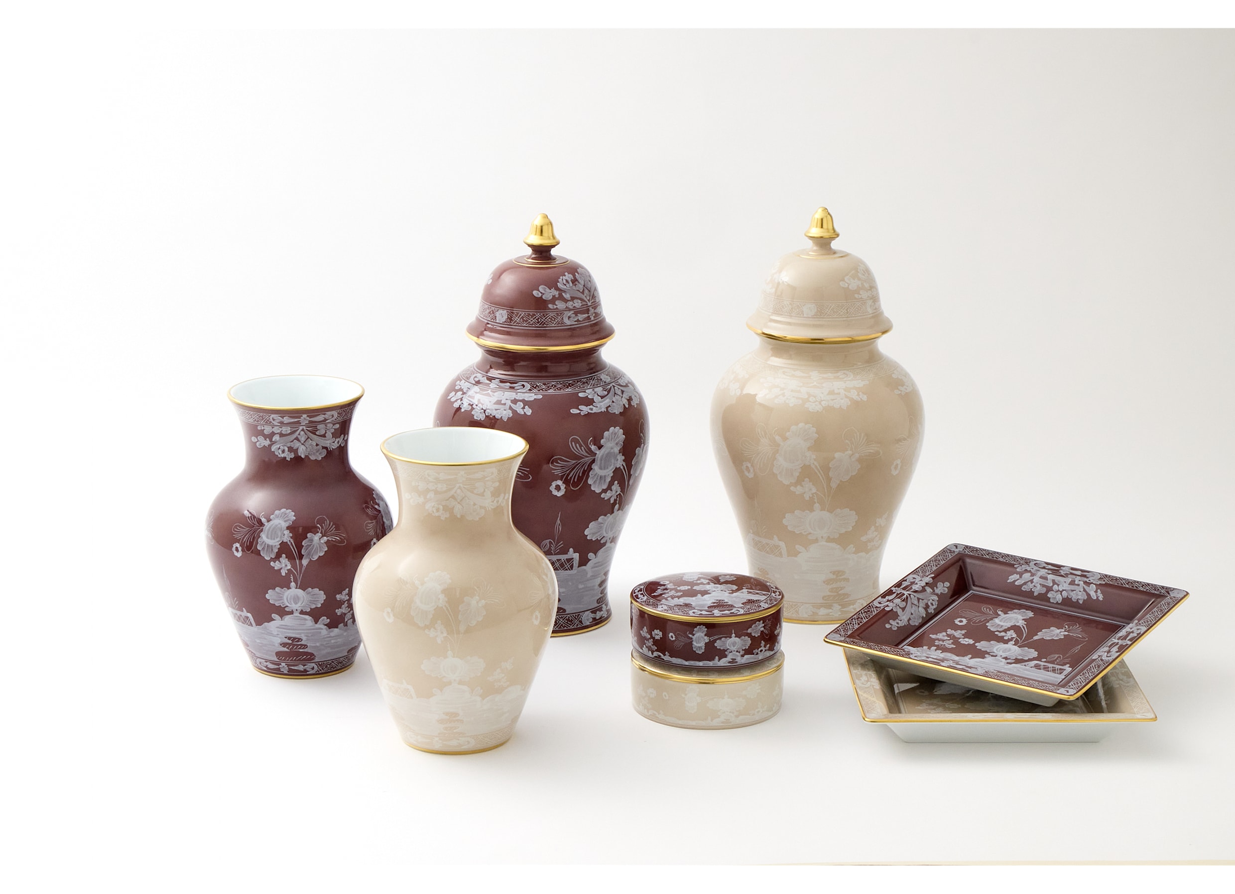 Vaso Ming h 25 cm – Oriente Italiano Marrone Castagna – Richard Ginori ...